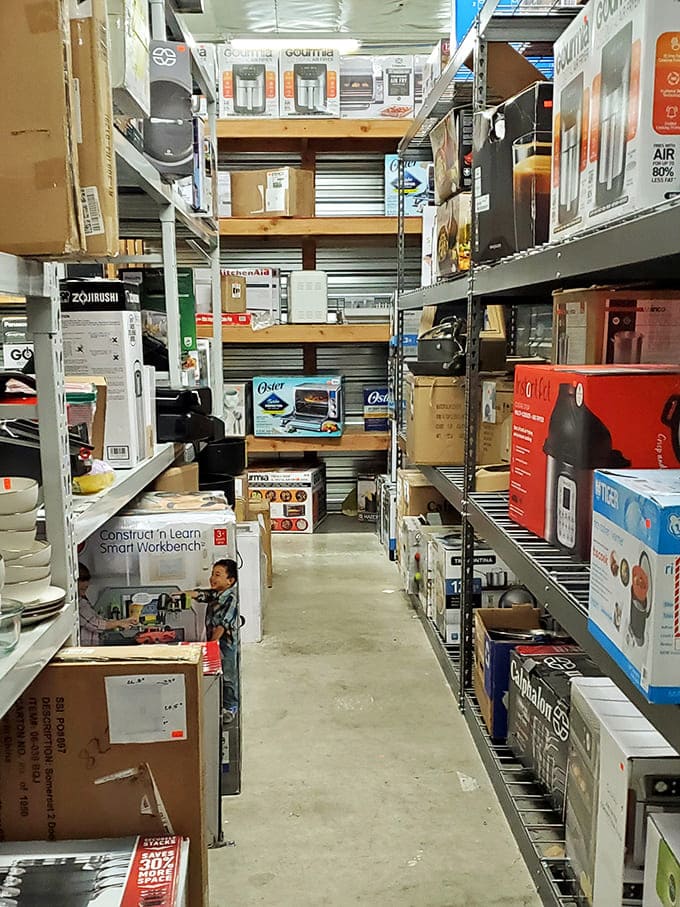 Kitchen appliance alley &ndash; where coffee makers, blenders and gadgets of mysterious purpose wait for their second chance at culinary greatness.