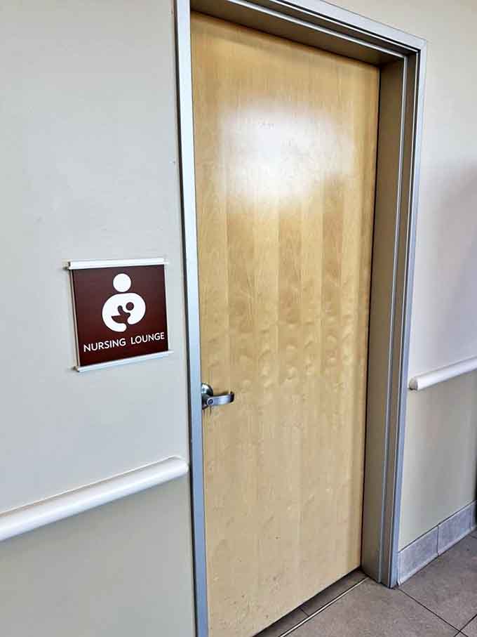 The nursing lounge: where tiny fashionistas take a break while mom contemplates "just one more" handbag purchase.