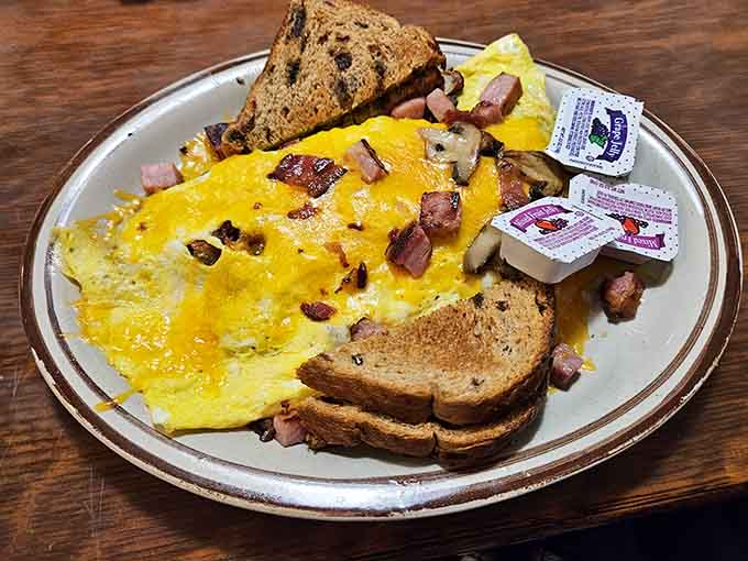 Breakfast perfection doesn't need fancy names or ingredients &ndash; just perfectly executed eggs, quality ham, and toast that knows its supporting role.