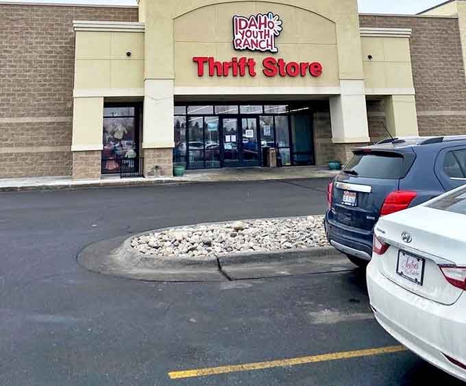 Even the parking lot hints at the popularity of this community hub, where Idahoans gather to donate, discover, and delight in unexpected finds.