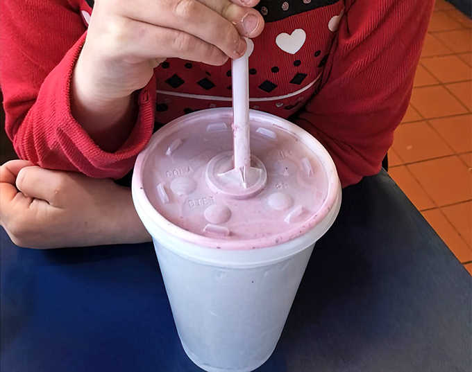 The strawberry shake&mdash;thick enough to require serious straw commitment&mdash;brings all the nostalgia of drive-in summers in a single sip.