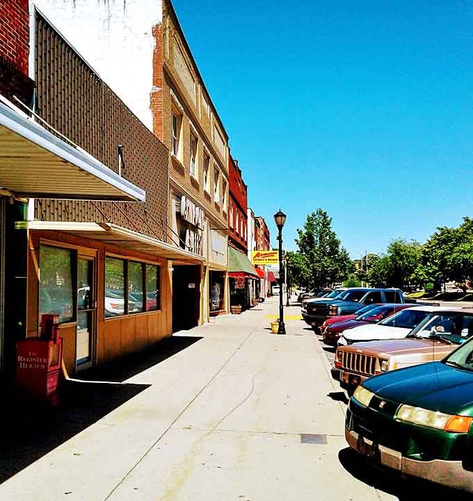 Coal City's sun-drenched main street offers a peaceful rhythm of life that big cities forgot existed.