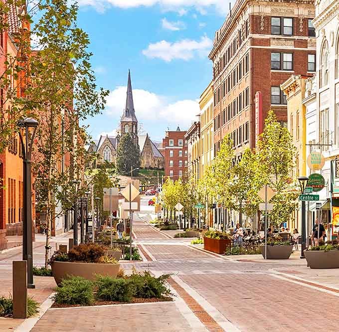 Cumberland's historic downtown showcases its railroad heritage with beautifully preserved architecture. Time seems to move at steam-engine pace here!