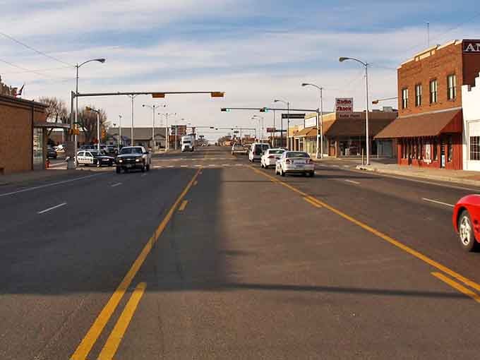 Dumas keeps it simple with modest buildings and plenty of parking&mdash;no need for expensive parking garages or complicated urban planning here.