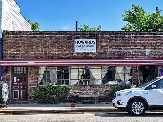 Howard's Restaurant's weathered brick exterior tells stories of decades serving "best food in the Corner" to generations of hungry Moncks Corner residents.