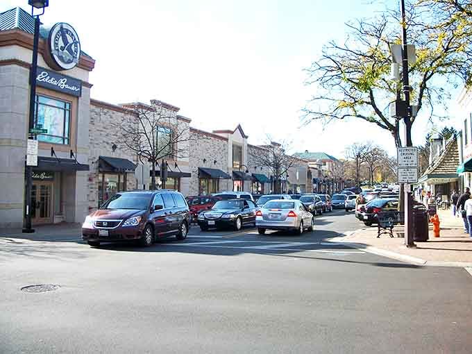 Tree-lined streets lead to shops where parking's easy and browsing's easier&mdash;this is downtown done right, friends.