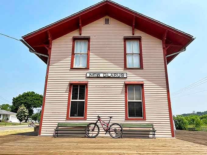 New Glarus wears its Swiss heritage proudly, from the historic train depot to the Alpine-inspired architecture.