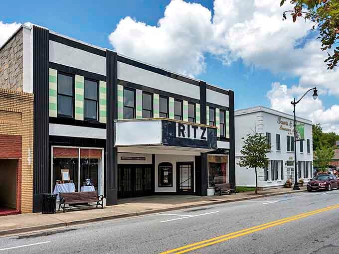 The old Ritz Theater marquee still commands attention on Main Street, a beautiful reminder of when every town had glamour.