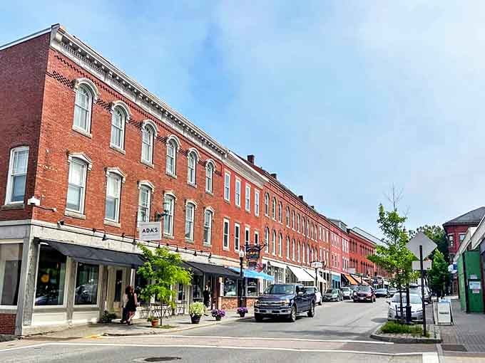 Rockland's downtown unfolds like a perfectly curated art gallery where every storefront tells its own compelling story.