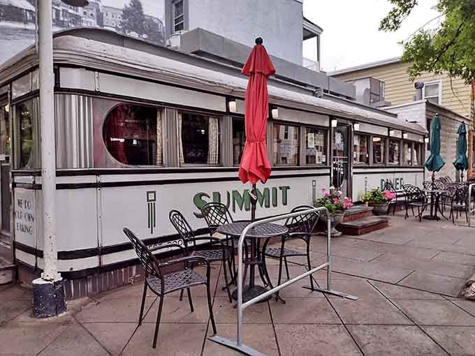 The Summit Diner's vintage railway car design is the closest you'll get to time travel while holding a fork.