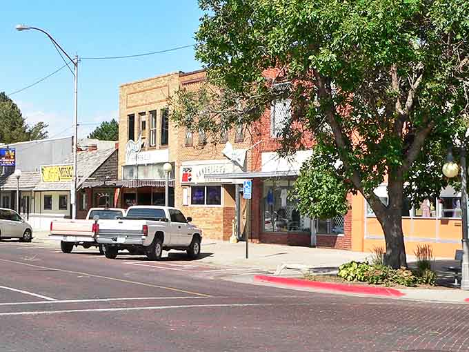 The brick-paved streets and classic storefronts of Alliance create a downtown straight from a Hallmark movie set.