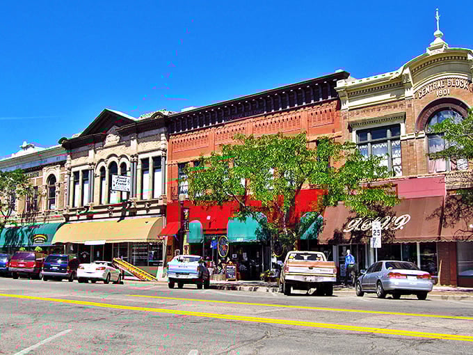 The tree-lined streets of Ca&ntilde;on City offer shade and character that no modern development can match.