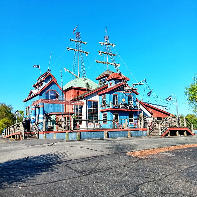 This whimsical ship-shaped building in Elkin might be the most unexpected sight in town. Nautical dreams in the foothills!