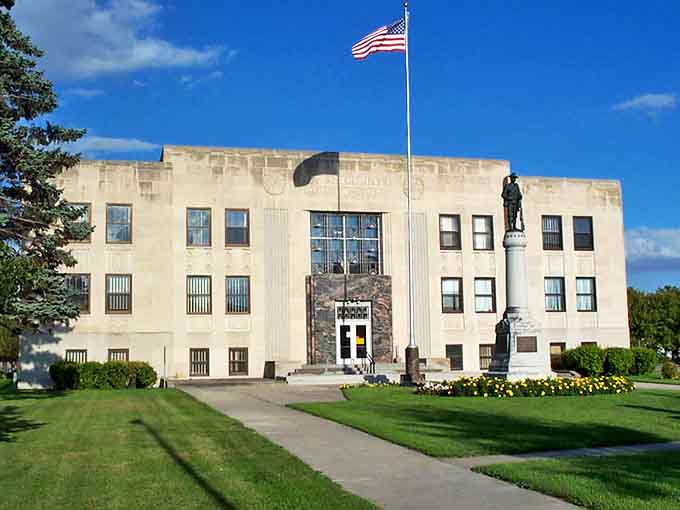 The Walsh County Courthouse stands proud, like a grandfather in his Sunday best, watching over generations of Grafton residents.