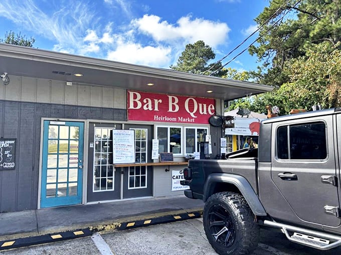 Behind those humble doors at Heirloom Market lies a world where Korean spices meet Southern smoke in perfect harmony.