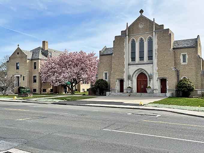 Norwalk's architectural gems – where even the church seems to say "take your time, we've been here for centuries."