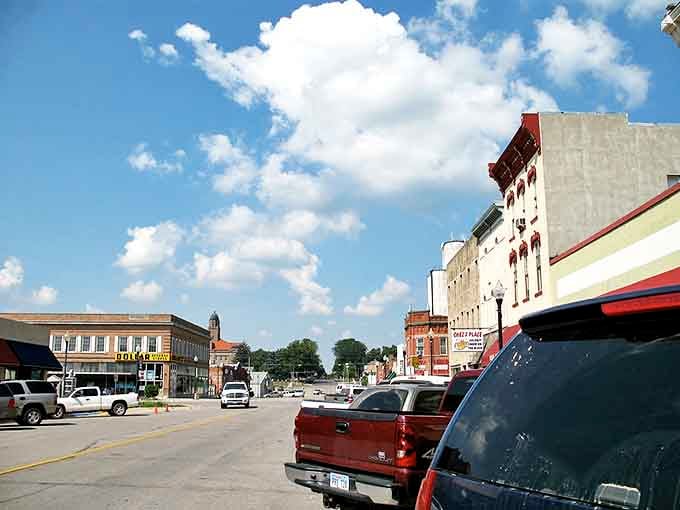 Wide streets and historic buildings create the perfect backdrop for a leisurely stroll through downtown charm.