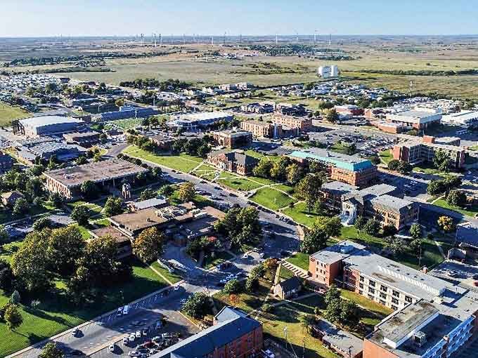 From this bird's-eye view, Weatherford reveals itself as the perfect blend of small-town charm and surprising amenities.