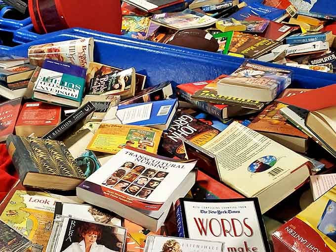 Literary archaeology at its finest - where bestsellers mingle with forgotten classics, all waiting for their next reader.