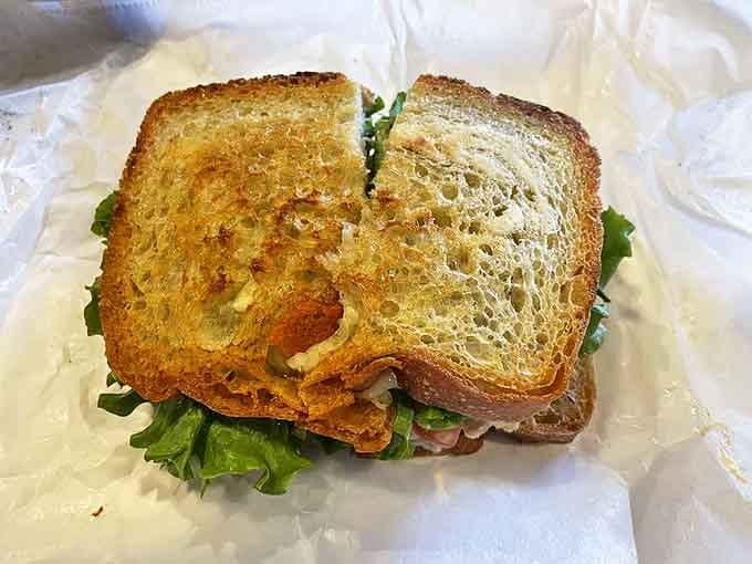 The BLT&mdash;a sandwich so perfectly executed it makes you wonder why you'd ever order anything else. Toasted to golden perfection.