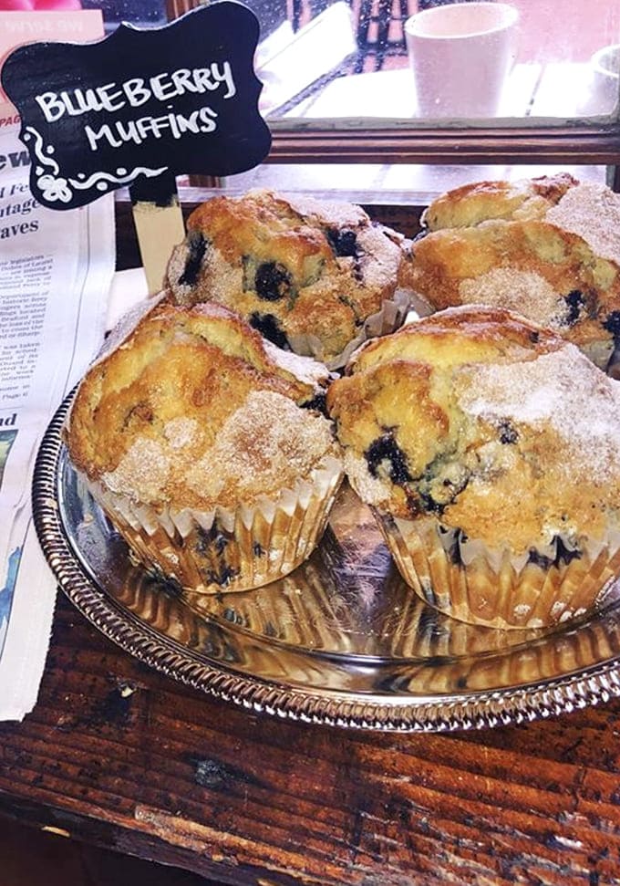 These blueberry muffins, dusted with sugar and bursting with berries, aren't just baked goods&mdash;they're what breakfast dreams are made of. Worth every delicious calorie.