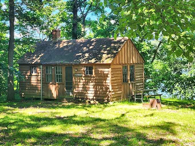 This charming cabin whispers tales of simpler times, offering a cozy retreat that's one part Thoreau, two parts modern comfort.