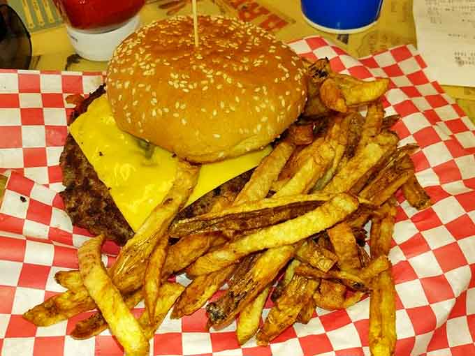 The cheeseburger: America's greatest contribution to world cuisine, executed with no-nonsense perfection and golden, hand-cut fries.