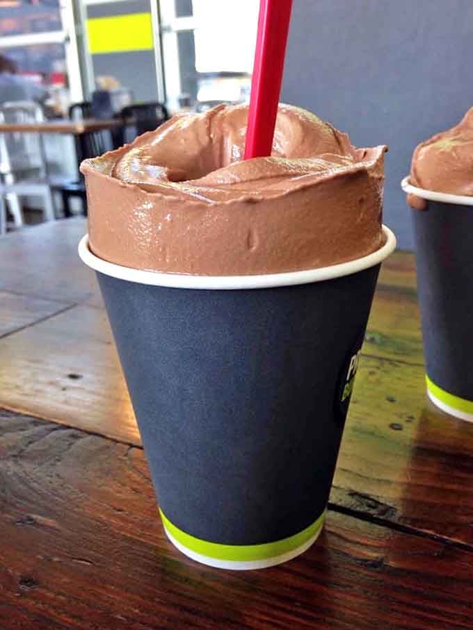 This isn't just a chocolate shake&mdash;it's a chocolate revelation in a cup. Thick enough to require serious straw commitment.