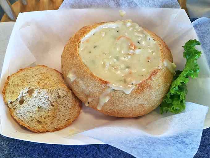 Bread bowls: nature's edible dishware and the perfect vessel for creamy chowder that tastes like it was flown in from the coast.