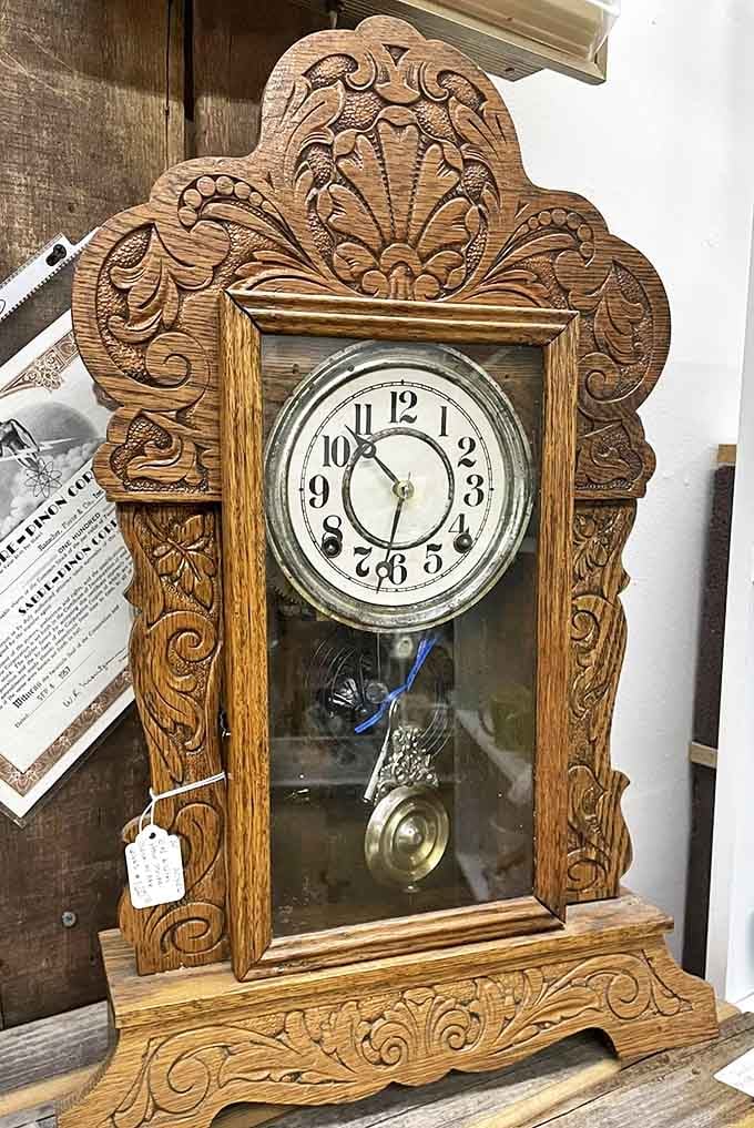 This isn't just a timepiece&mdash;it's a time machine. That intricate oak carving has outlasted eight presidential administrations and still keeps perfect time.