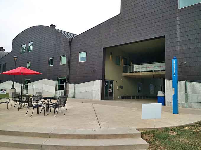 Modern meets historic in this contemporary space, where Shepherdstown proves culture isn't just for big cities with unaffordable parking.