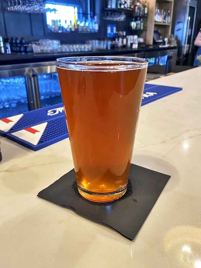 Amber liquid gold in a pint glass&mdash;the perfect companion to those legendary cheese fries and a reminder that simple pleasures are often the most satisfying.