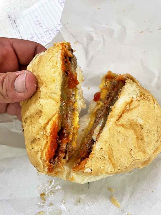 This double cheeseburger has more character than most Hollywood blockbusters. The melty cheese and toasted bun create the comfort food equivalent of a warm hug.