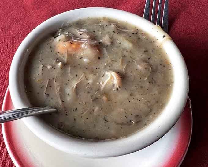 This isn't just soup; it's a warm hug in a bowl, with melted cheese playing the role of your favorite blanket on a cold night.