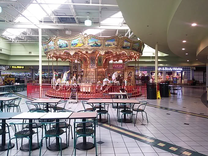 The classic mall carousel spins memories for multiple generations. Some things in life remain delightfully unchanged—and reasonably priced.