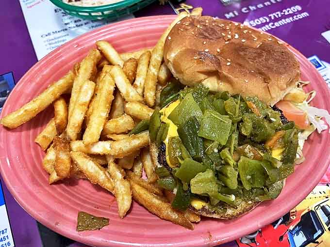 The green chile burger&mdash;where New Mexico's favorite crop transforms an ordinary sandwich into something worth crossing state lines for.