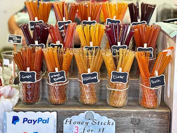 Nature's candy on a stick! These honey varieties&mdash;orange blossom, clover, peach&mdash;deliver sweetness with a purpose, no artificial anything required.