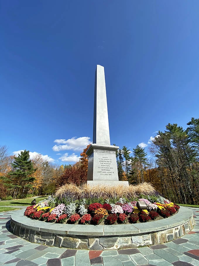 Standing tall against Vermont's blue sky, this monument doesn't just commemorate history&mdash;it creates a moment of unexpected serenity.