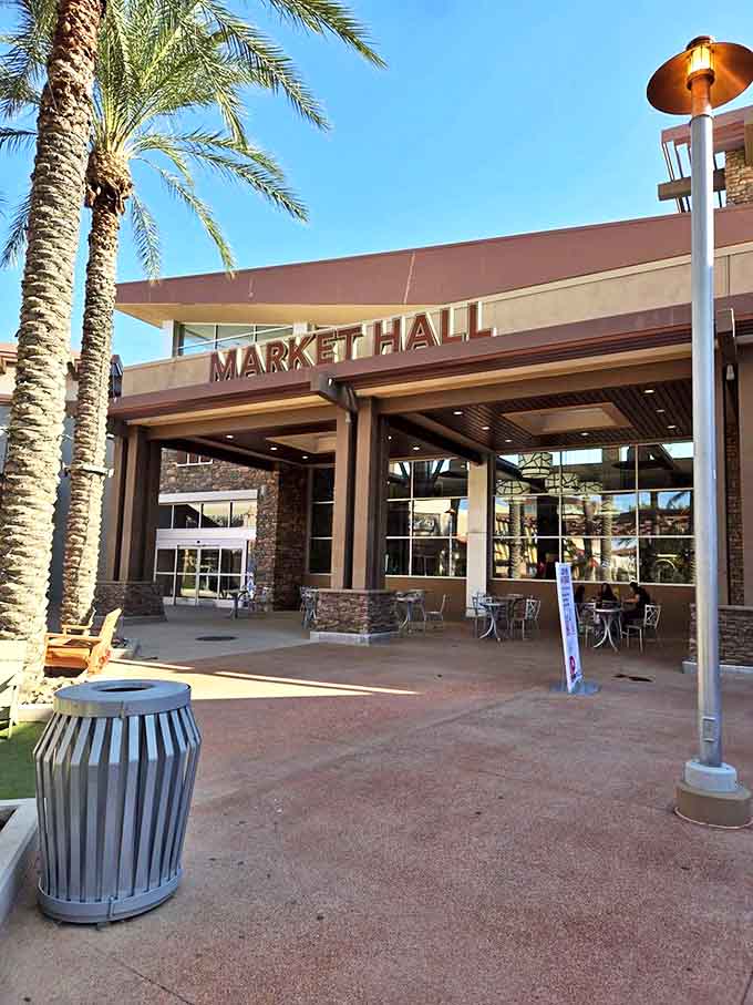 Market Hall stands as the culinary headquarters of the outlet complex, where hungry shoppers refuel before diving back into the retail fray.