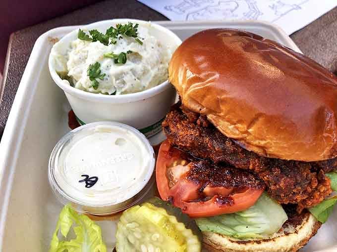 Nashville hot chicken that doesn't just bring the heat but delivers actual flavor too &ndash; a fiery romance your taste buds won't regret in the morning.