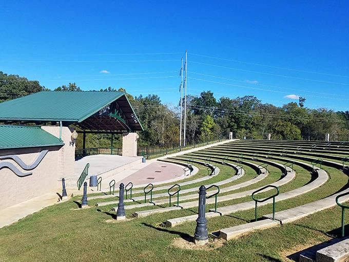 The Northwest Georgia Amphitheatre provides a perfect outdoor venue for community events, where summer concerts unfold under star-filled skies.