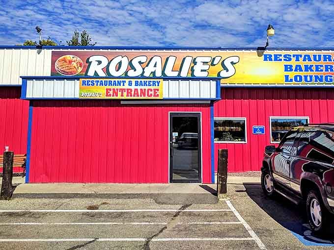 Rosalie's vibrant red exterior isn't just a building&mdash;it's a beacon of homestyle comfort food that's been fueling local conversations for generations.
