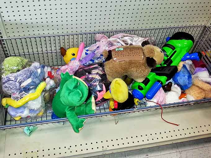 Stuffed animal adoption center or toy bonanza? Either way, someone's inner child is about to have a field day.