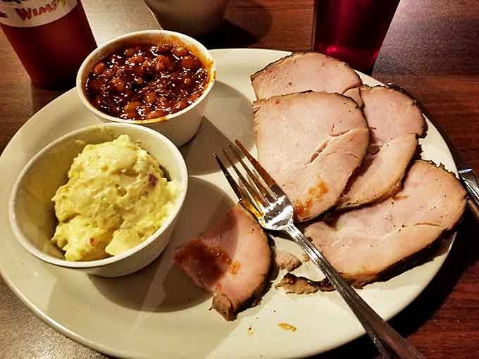 Turkey that defies the "dry poultry" stereotype. These slices are the Benjamin Button of smoked meats&mdash;impossibly moist despite their age.