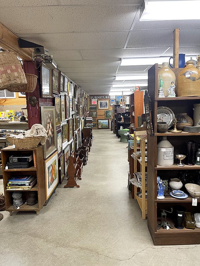 Gallery walls lined with forgotten masterpieces and pathways to pottery paradise. Indiana Jones never had it this organized.