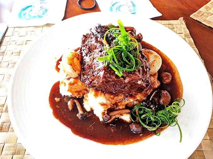 This isn't just dinner, it's an event. The short rib practically surrenders to your fork, while the sauce deserves its own standing ovation.