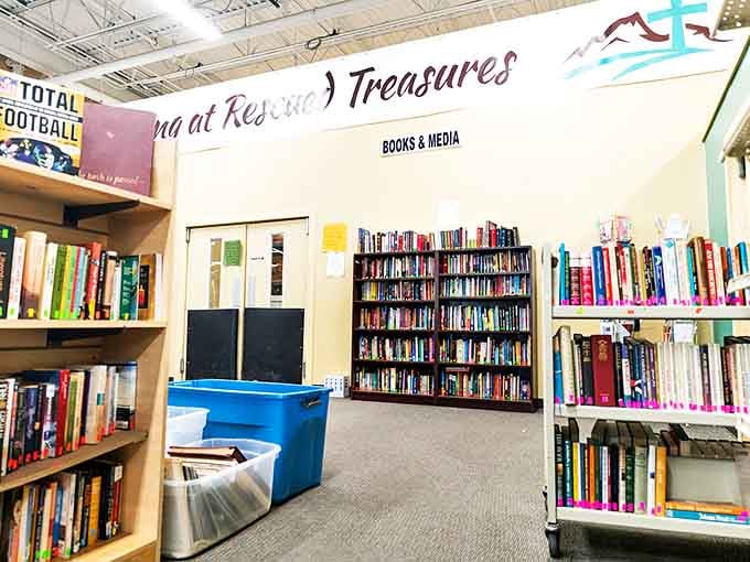 Bookworms rejoice! This literary corner offers enough reading material to survive both Wyoming winters and awkward family gatherings.
