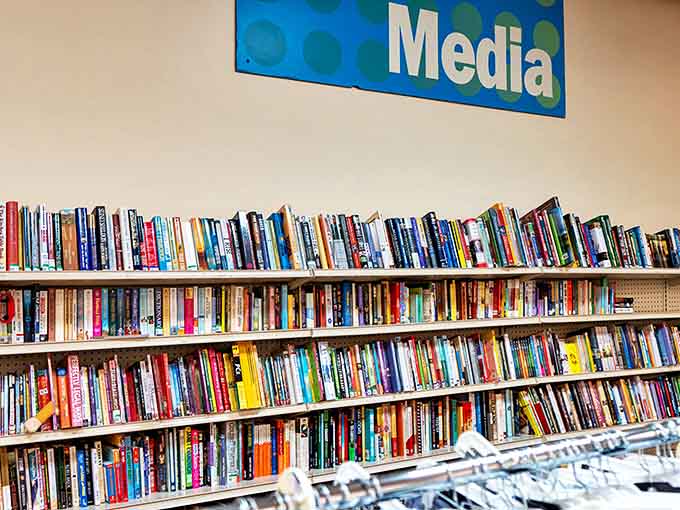 The media section houses enough books to start your own library. Who needs Kindle when paperbacks are priced less than a cup of coffee?