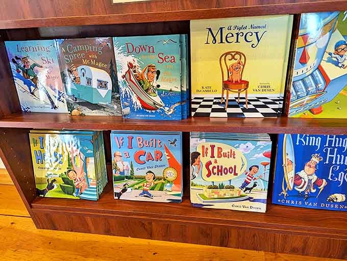 Children's books that capture Maine's spirit&mdash;where else can kids learn to ski, camp, and sail all from one shelf?