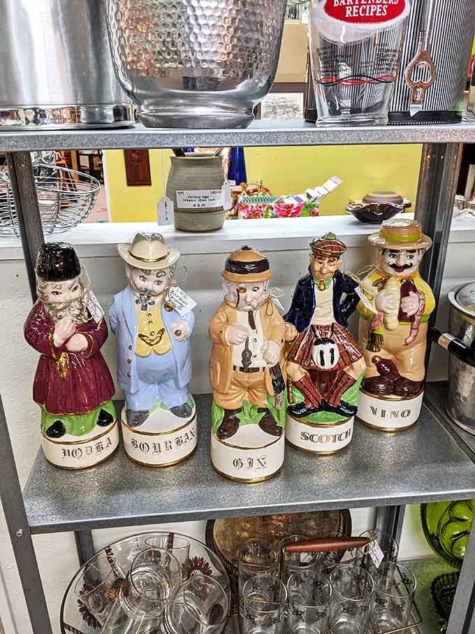 These vintage liquor decanters aren't just containers&mdash;they're conversation pieces with personalities as strong as what they once held.